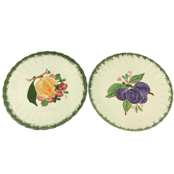 Blue Ridge | Dining | Vintage Blue Ridge Hand Painted Underglaze Fruit ...